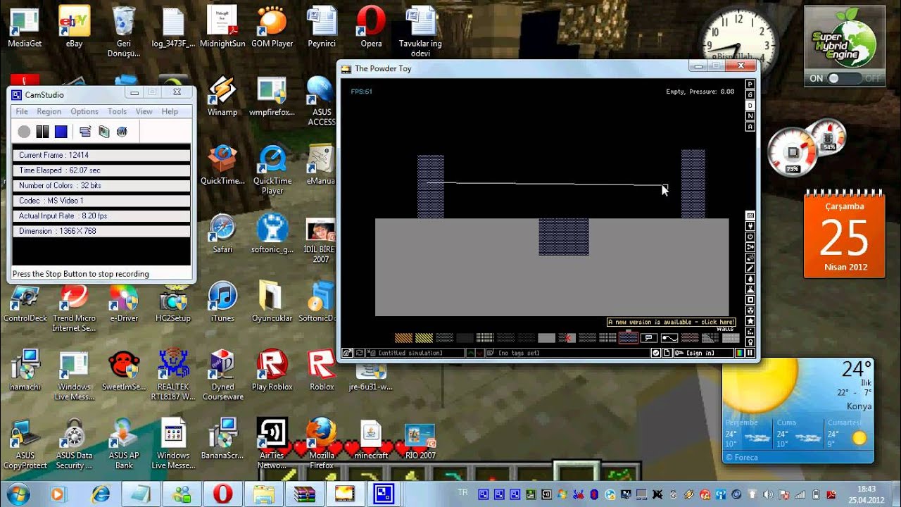 Powder toy tornado tutorial - YouTube