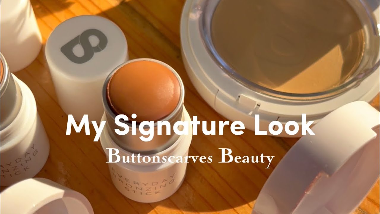 BUTTONSCARVES BEAUTY | Compact Powder, Blush Cream, Bronzing Stick ...