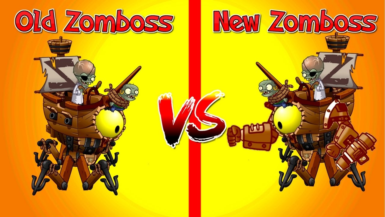 Plants vs Zombies 2 New Pirate Seas vs Old Zomboss - YouTube