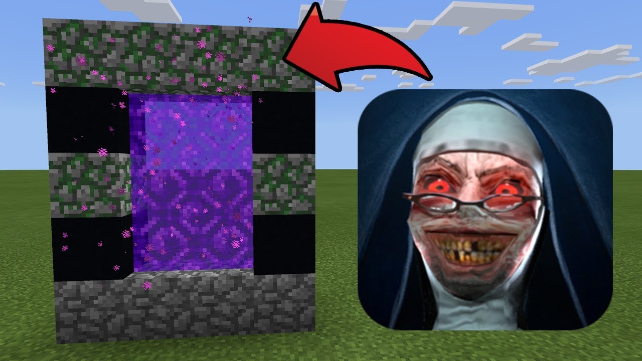 MCPE : How To Make a Portal to the EVIL NUN Dimension - YouTube