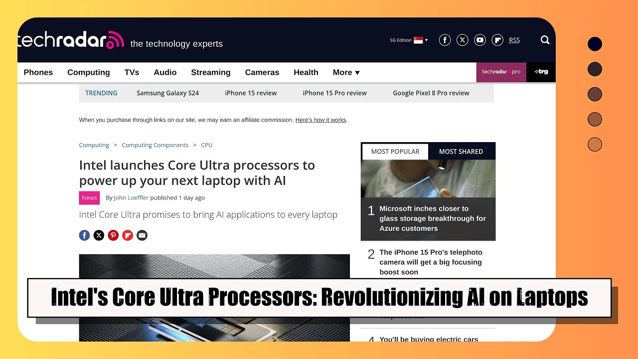 Intel's Core Ultra Processors: Empowering AI on Laptops with NPU ...