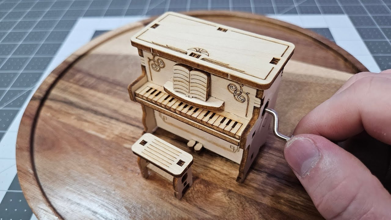 Relaxing Mini Piano Music Box | DIY Balsa Wood Build - YouTube
