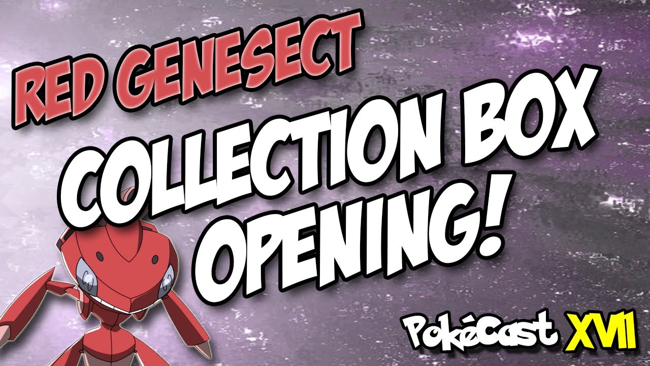 Red Genesect Collection Box (60 Card Reverse-Holo Deck) x2 Opening ...