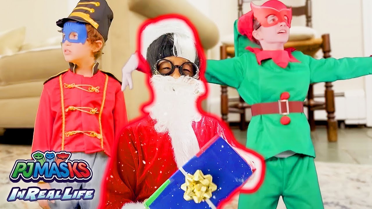 PJ Masks | A Merry PJ Christmas! | PJ Masks in Real Life | Superhero ...
