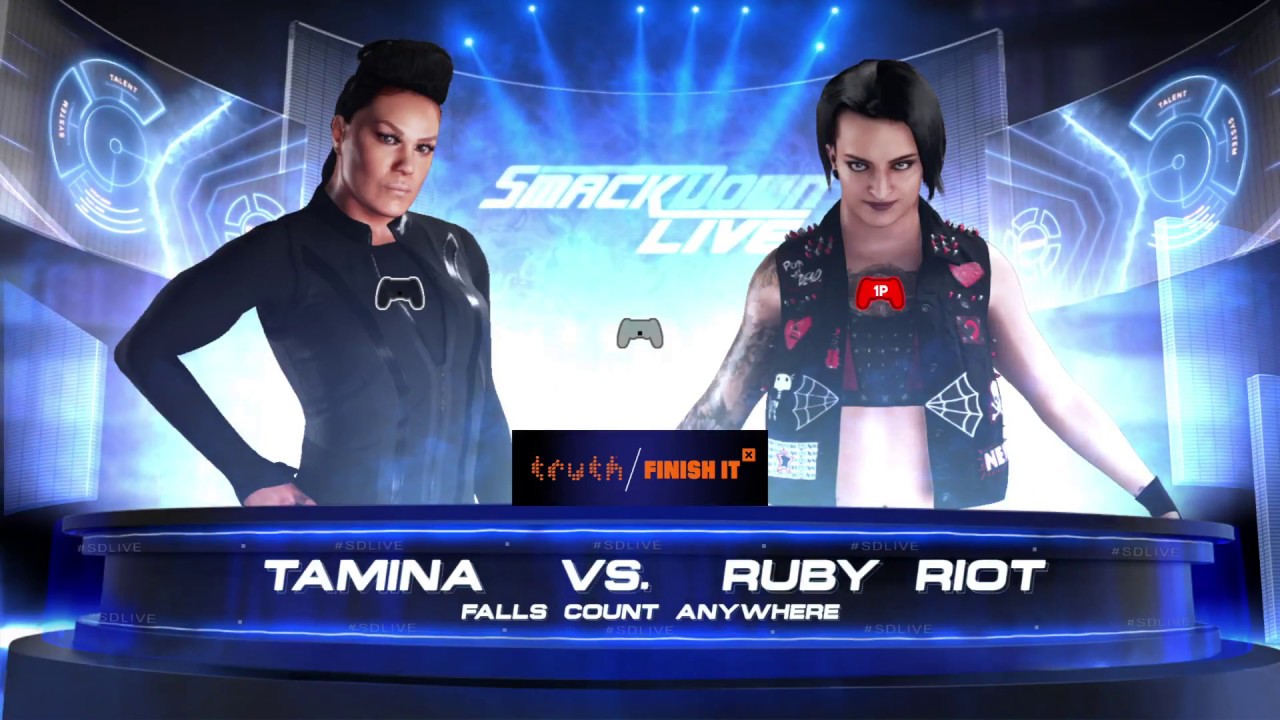 WWE 2k18 Tamina vs. Ruby Riot - YouTube