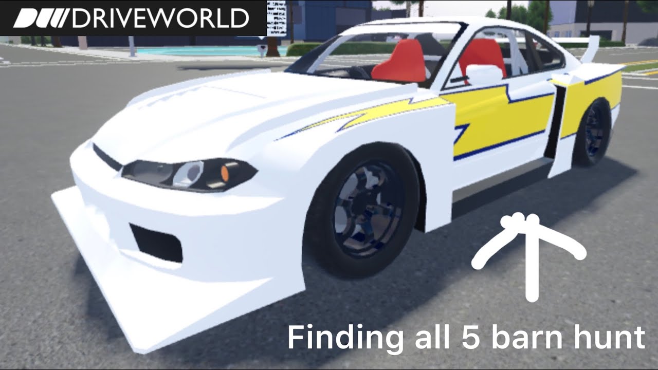 Finding all 5 barns hunt for the mori15 extreme in drive world (Roblox ...