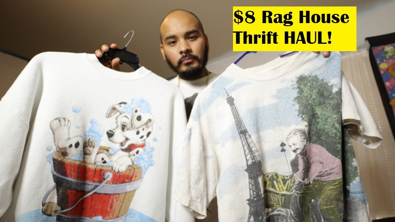 $8 Rag House Thrift Haul! Thrifting Rag houses - YouTube