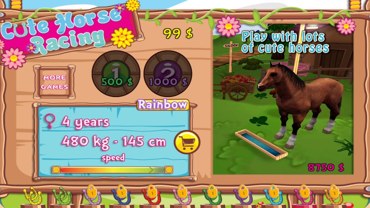 Cute Horse Racing Runner 3D by Top GirlGames - YouTube