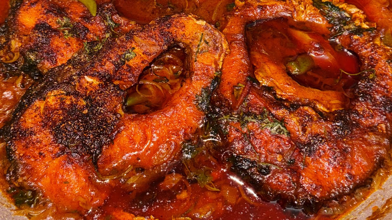 Big Size Rui Fish Curry Eating With Rice - YouTube