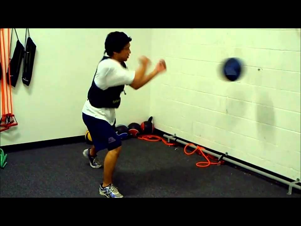 Split Stance Medicine Ball Throws - YouTube