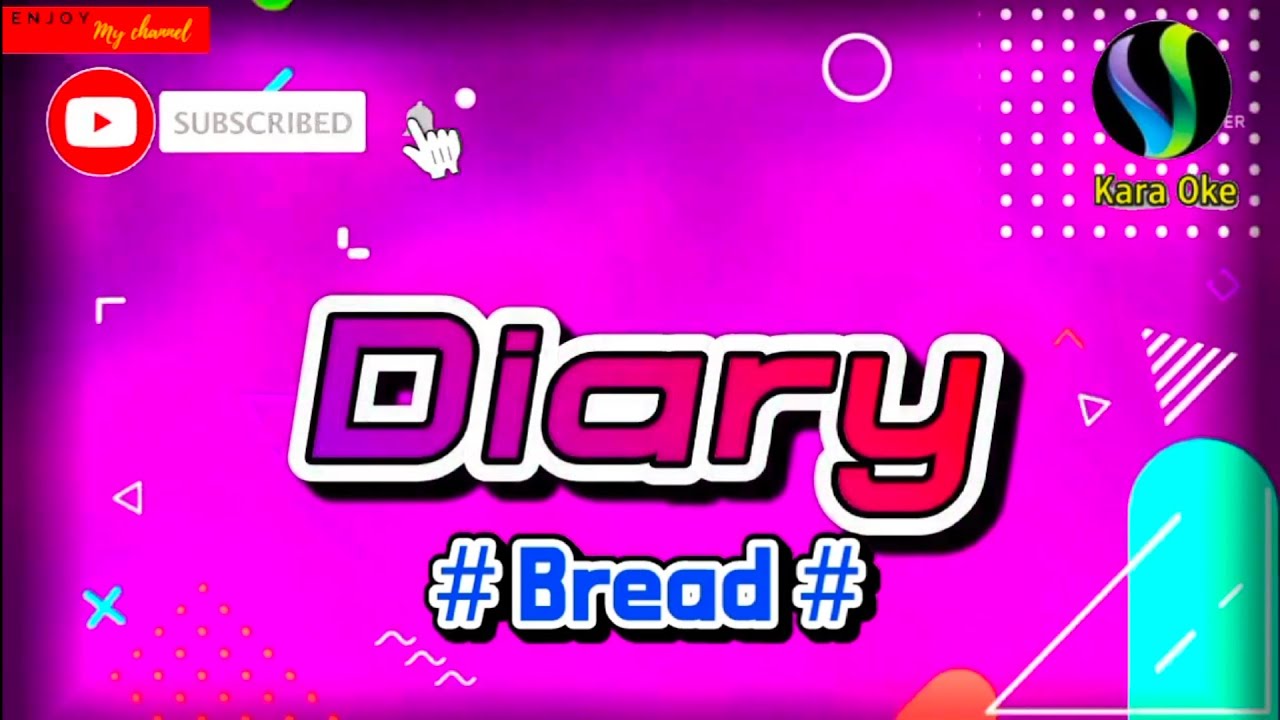 Diary | Bread #kara_oke_cover #karaoke - YouTube