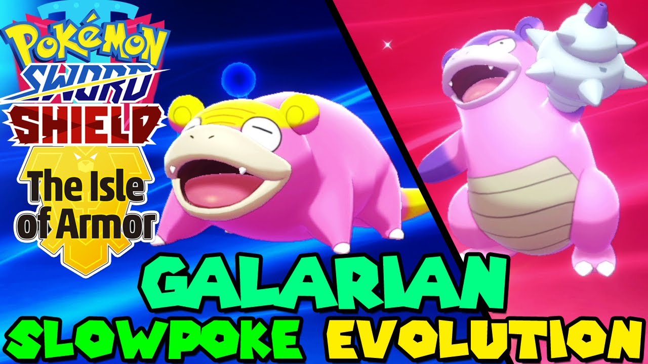 Evolving GALARIAN SLOWPOKE to GALARIAN SLOWBRO in Pokemon Sword ...