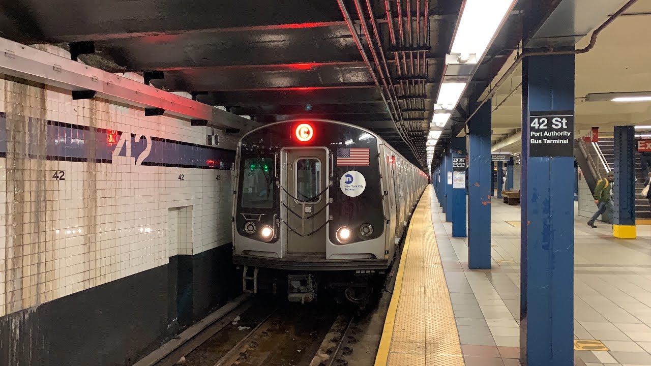 R179 (C) Train Departing 42 Street Port Authority Bus Terminal - YouTube