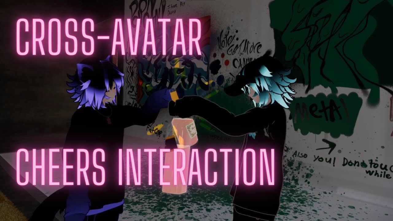 VRChat Bottle Avatar Dynamics Cheers Interaction - YouTube