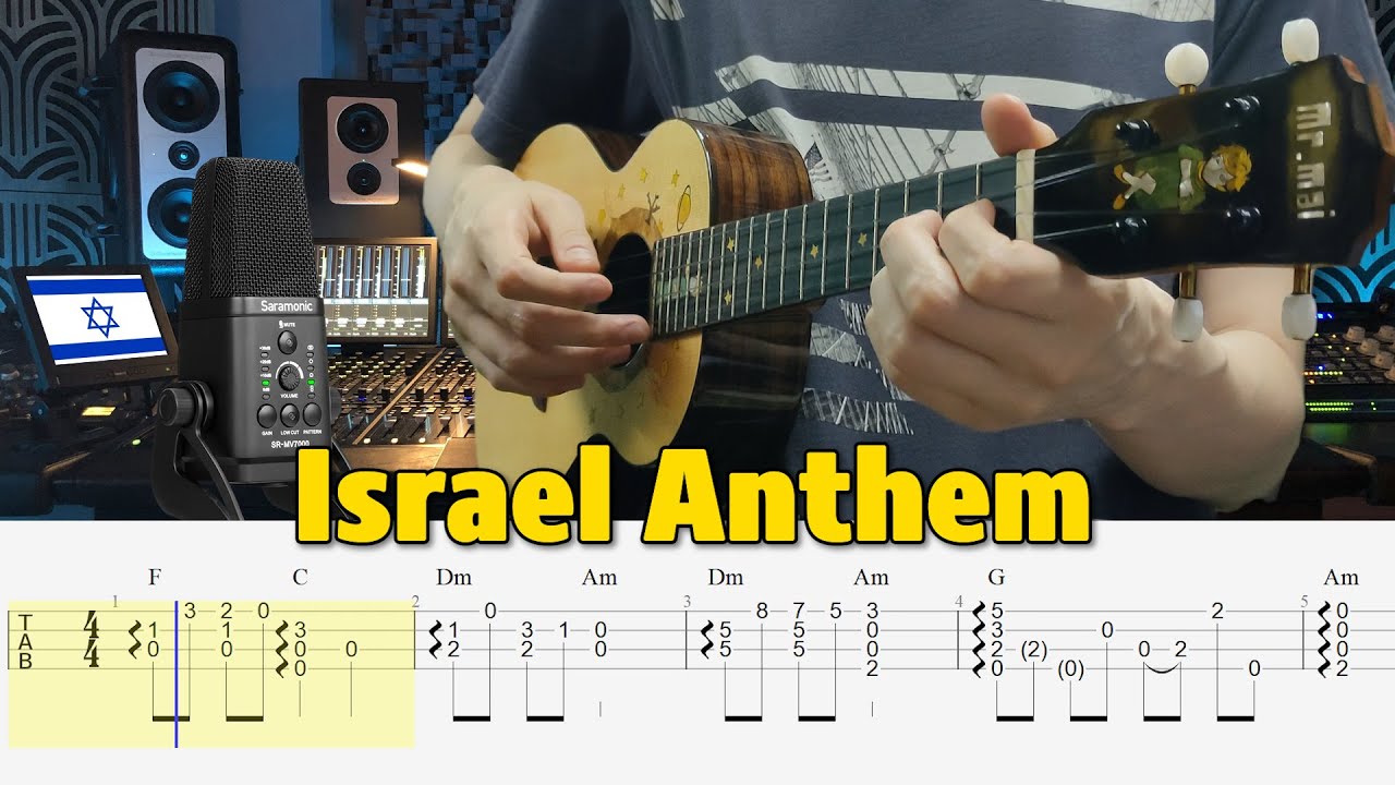 Israel 🕎 National Anthem. Ukulele Tabs - YouTube