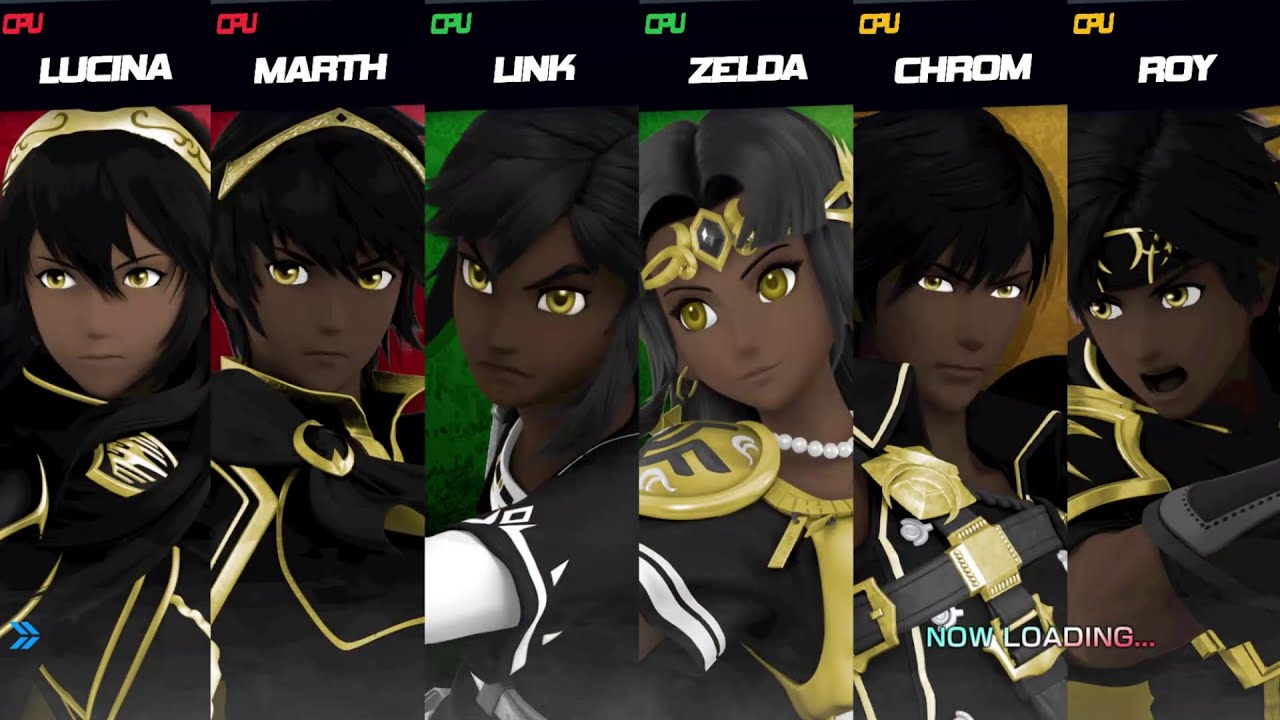BLM Lucina & Marth vs Link & Zelda vs Chrom & Roy: Super Smash Bros ...