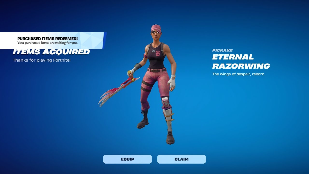 How To Get Eternal Razorwing Pickaxe NOW FREE In Fortnite! (Free ...