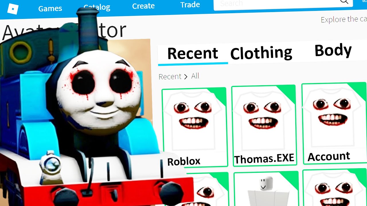 MAKING THOMAS THE TANK ENGINE.EXE a ROBLOX ACCOUNT - YouTube