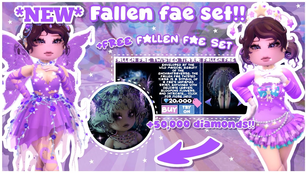⋆˙*NEW* Fallen fae set!! +FREE fallen fae set +50,000 diamonds ...