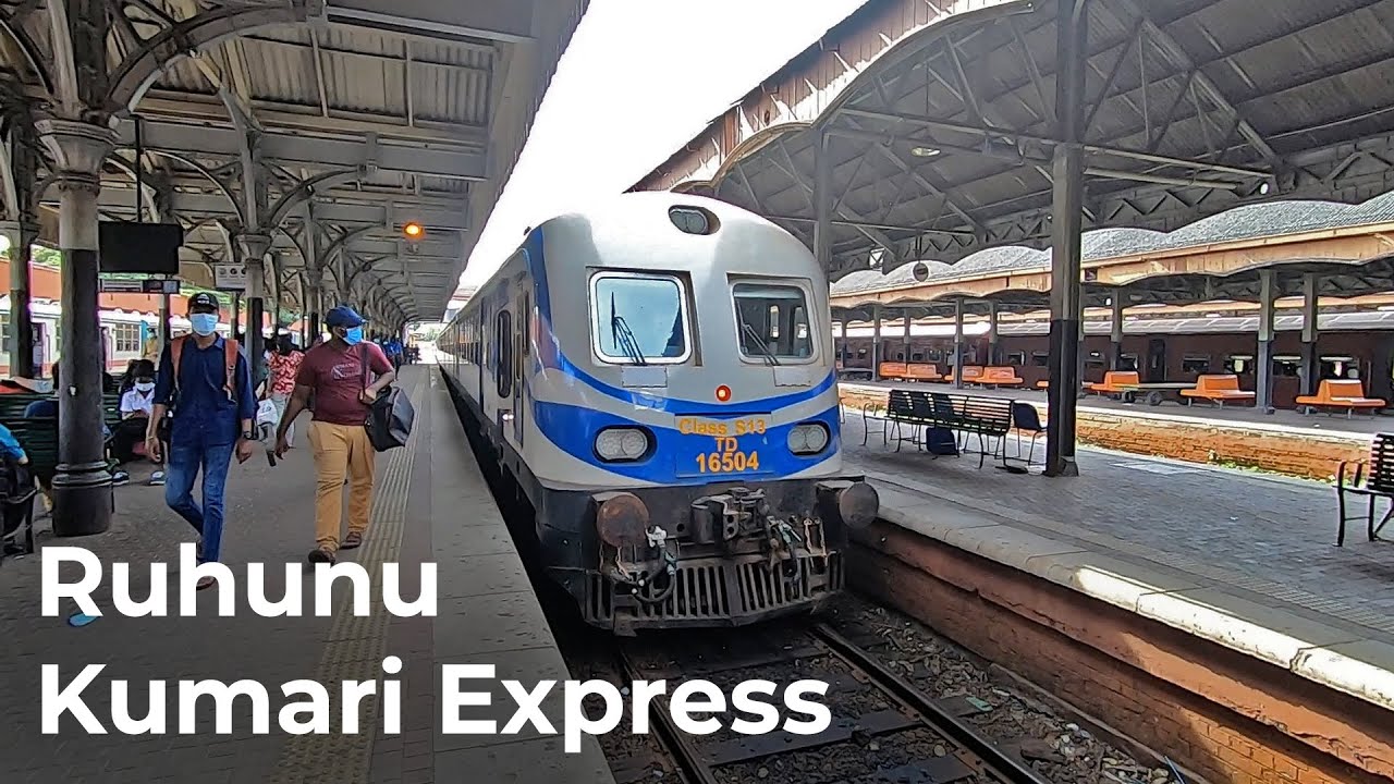 Train Number 8059 Ruhunu Kumari Express Train Departing Colombo Fort ...