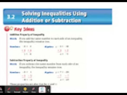MS Algebra - 3.2 Solving Inequalities Using Addition or Subtraction ...