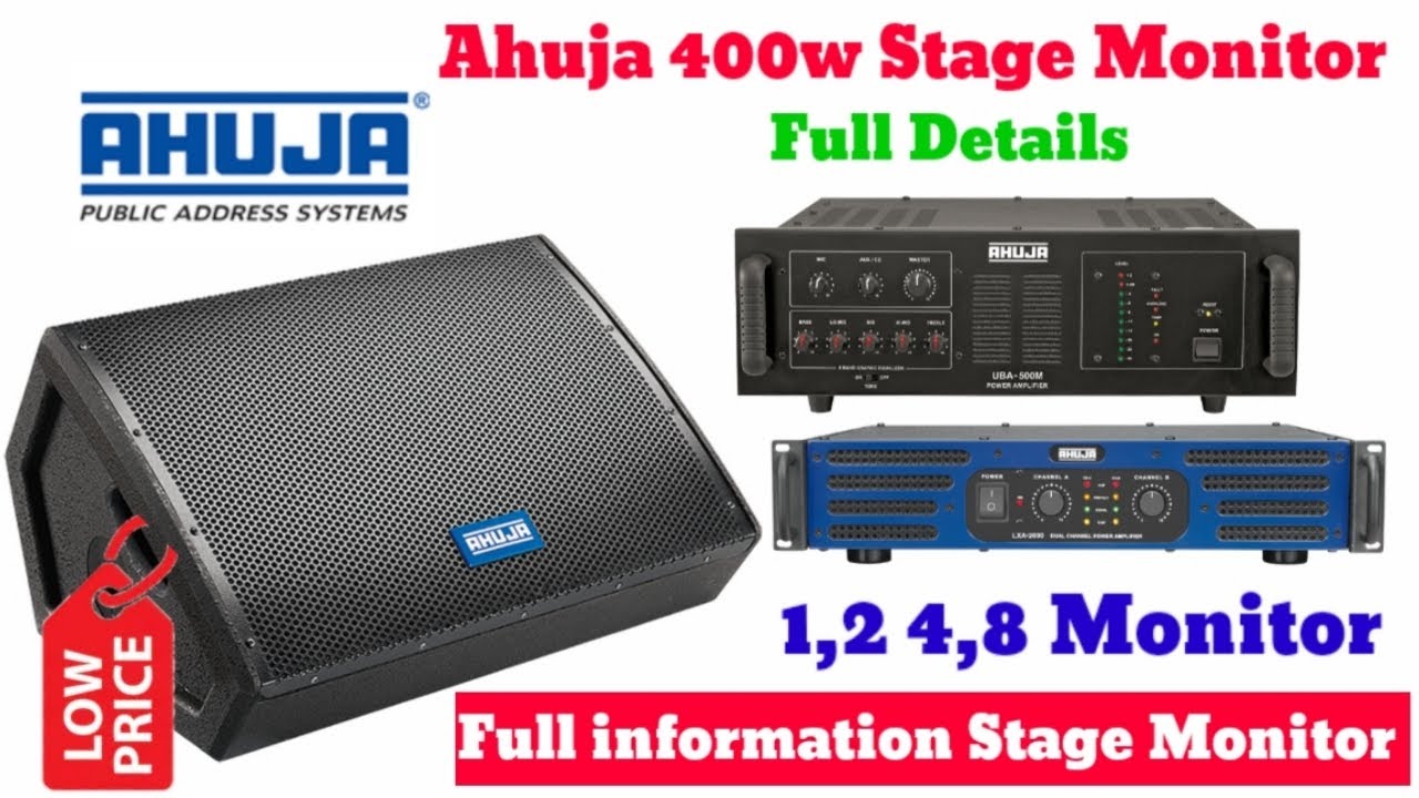 Ahuja का न्यू 400w Stage Monitor Price And Review | Sms 450 ahuja stage ...
