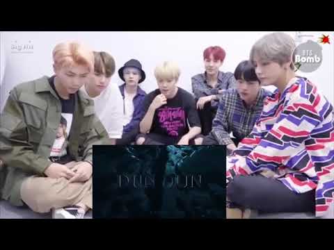 BTS Reagindo a EVERGLOW DUN DUN M/V