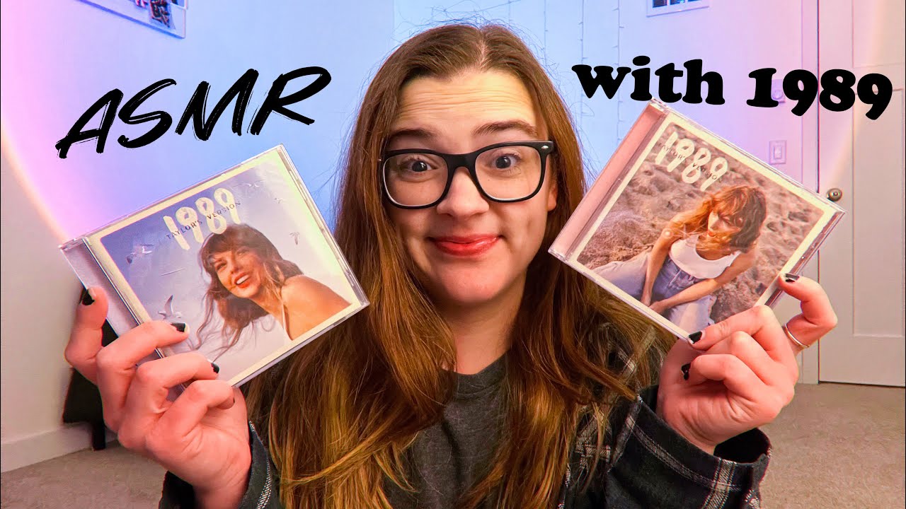 ASMR unboxing 1989 Taylor Swift CD’s 🌊 and tapping on them (lofi and ...