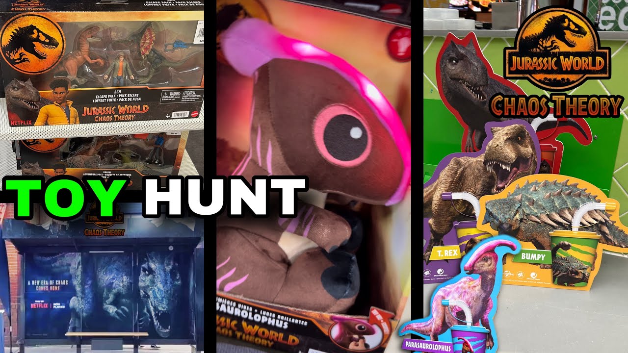 Jurassic World Chaos Theory Toy Hunt!! | Plush Toy Parasaurolophus Lux ...