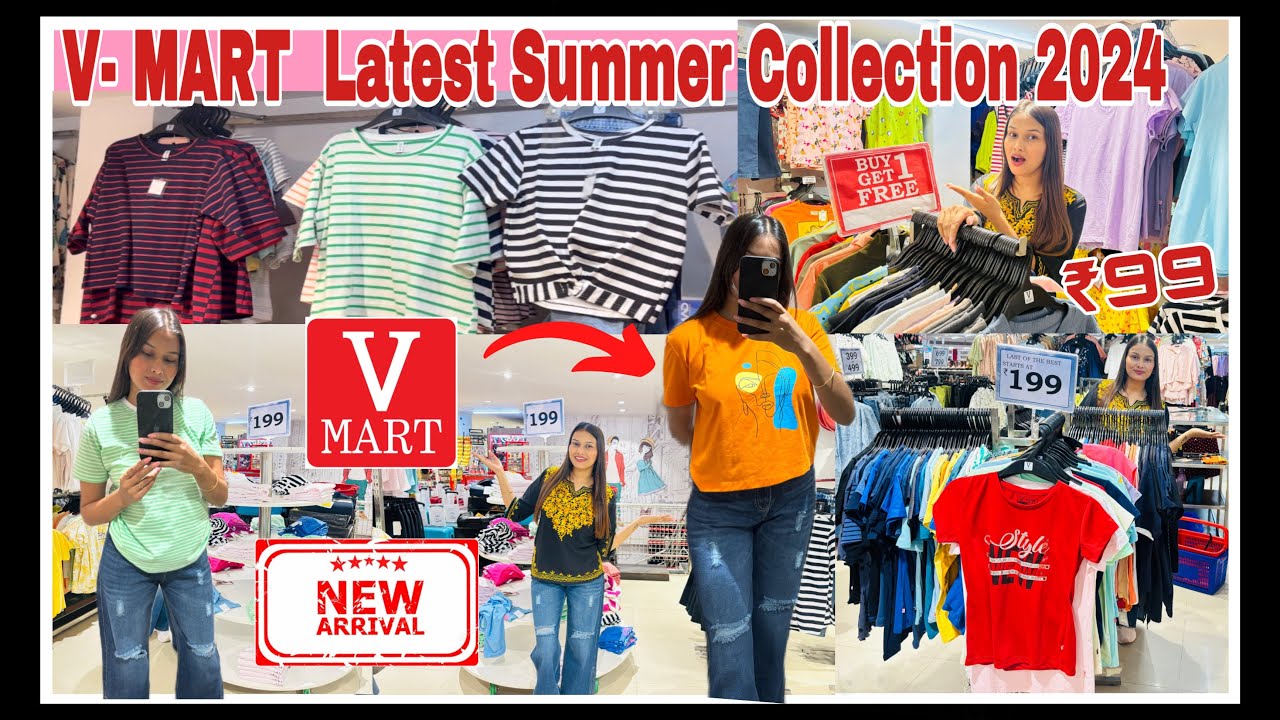 V-Mart Latest Summer Collection | Starting ₹99🛍️| V-Mart Shopping Try ...