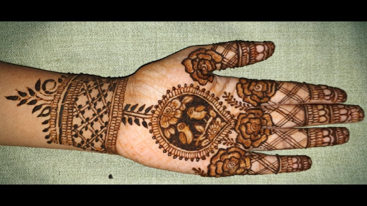 How to draw love birds in henna | birds and Rose's mehndhi design ...