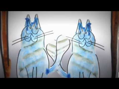 Der sad to katte på et bord - Børnesang - Syngetimen - YouTube