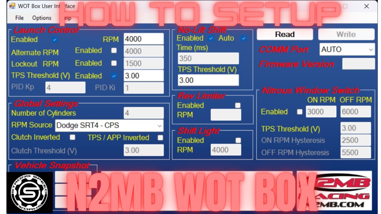 N2MB WOT BOX Settings LT1 - YouTube