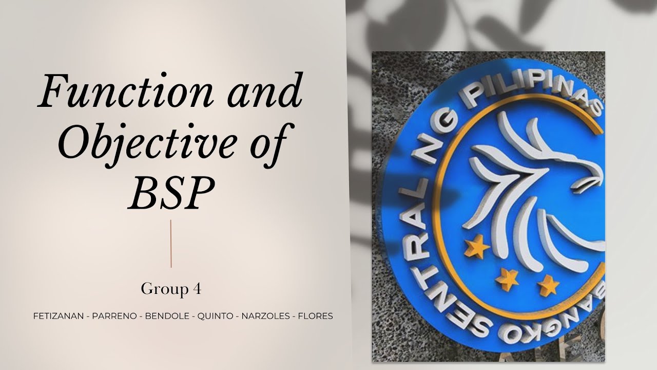L6 Function and Objective of BSP - YouTube