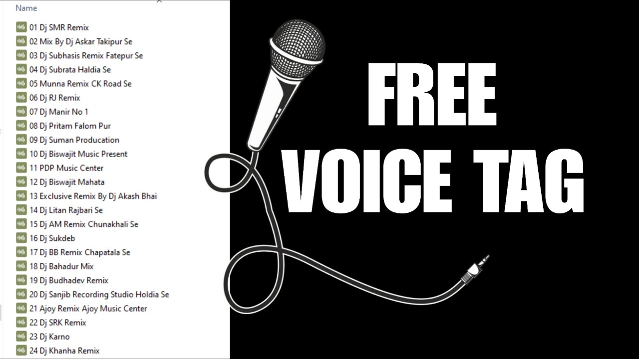 All Dj Artist Voice Tag Free Download | Mono Guruji - YouTube