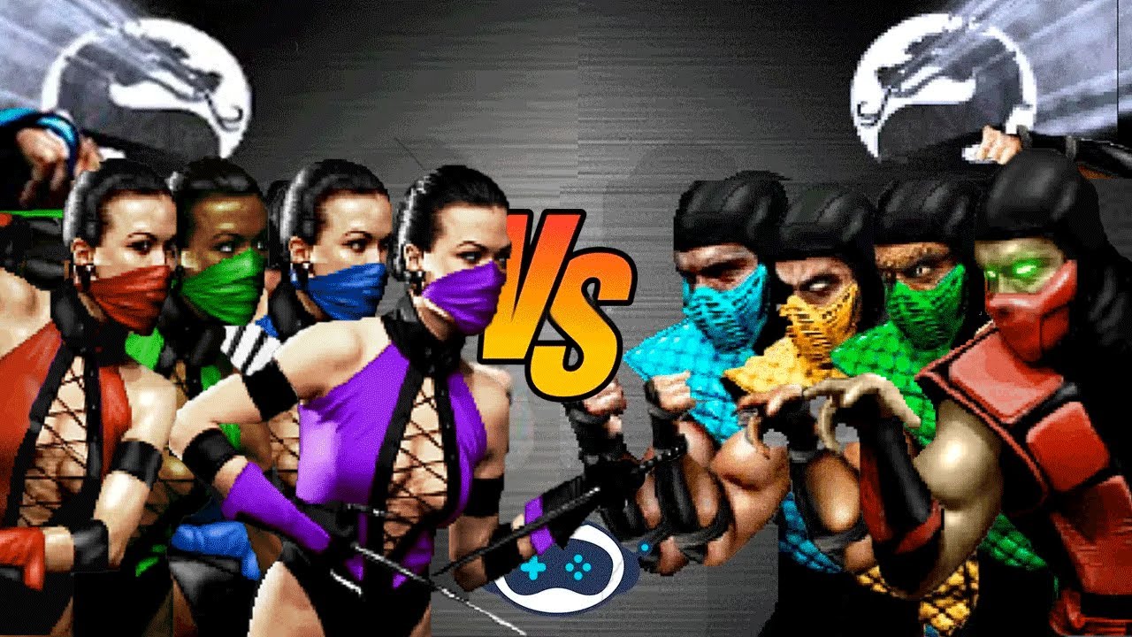 MORTAL KOMBAT MUGEN CPU MKP PROJECT- KITANA MILEENA JADE SKARLET vs ...