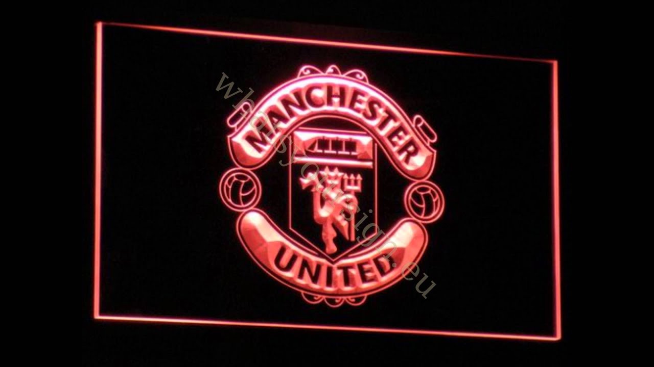 Manchester United F.C. - LED neon light sign display - YouTube