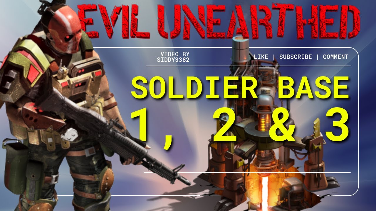 War Commander: Soldier Bases 1 To 3 (Bounty Hunter & 2 Cosmortar) - YouTube