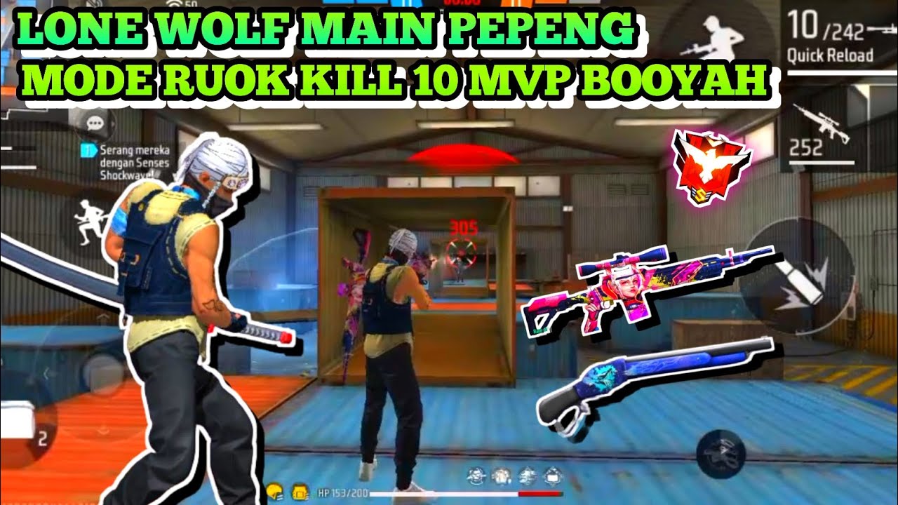 LONE WOLF MAIN PEPENG MODE RUOK SAMPE TEMEN GW GAK NGEKILL SAMA SEKALI ...