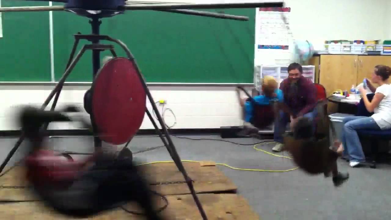 Homemade ride at the school fair - YouTube