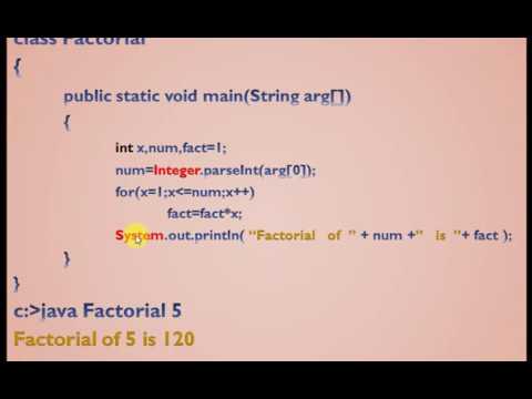 Finding Factorial Using For Loop - YouTube