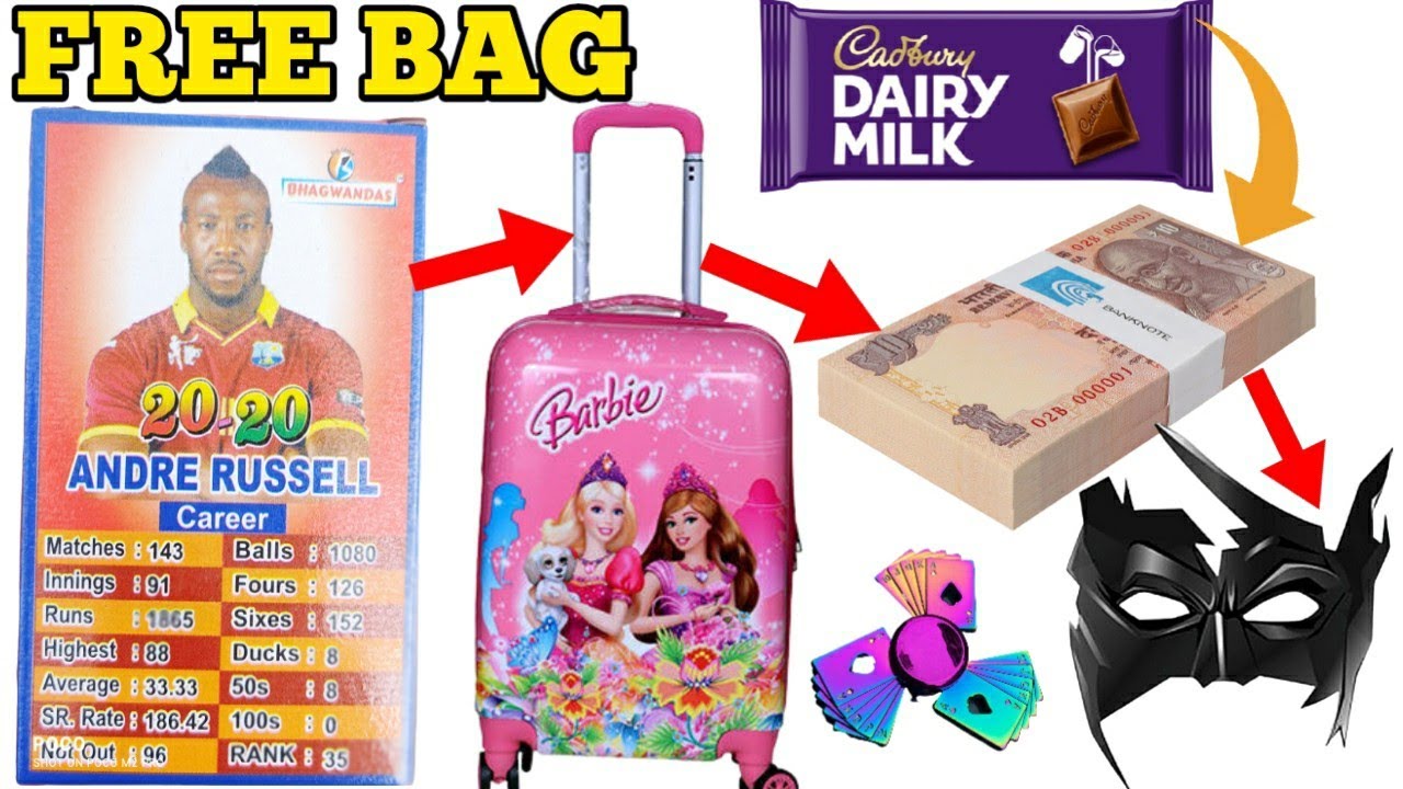 ANDRE RUSSELL BEST GIFT INSIDE || KRISH MASK, CADBURYDAIRYMILK, BARBIE ...