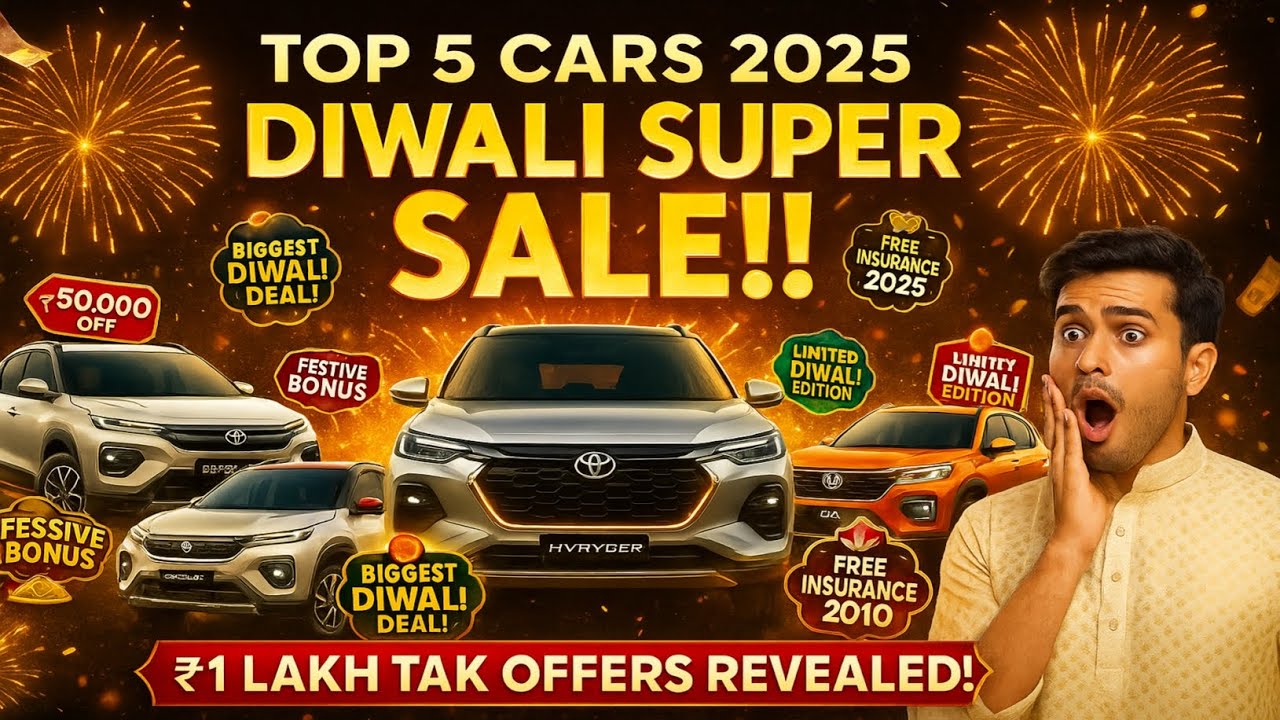 🔥 Top 5 Cars in 2025 Diwali Super Sale 🚘 | Biggest Discounts of the ...