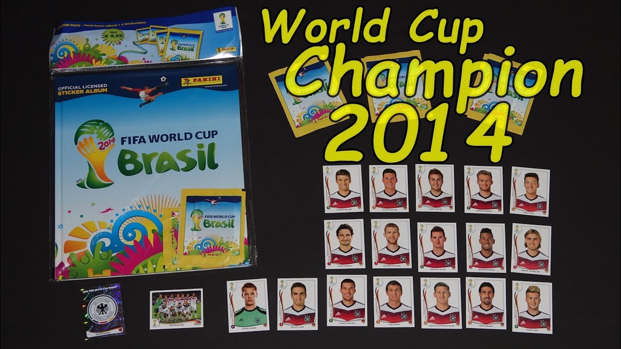 Panini Sticker World Cup Album 2014 Champion WM ´14 in Brasil Winner ...