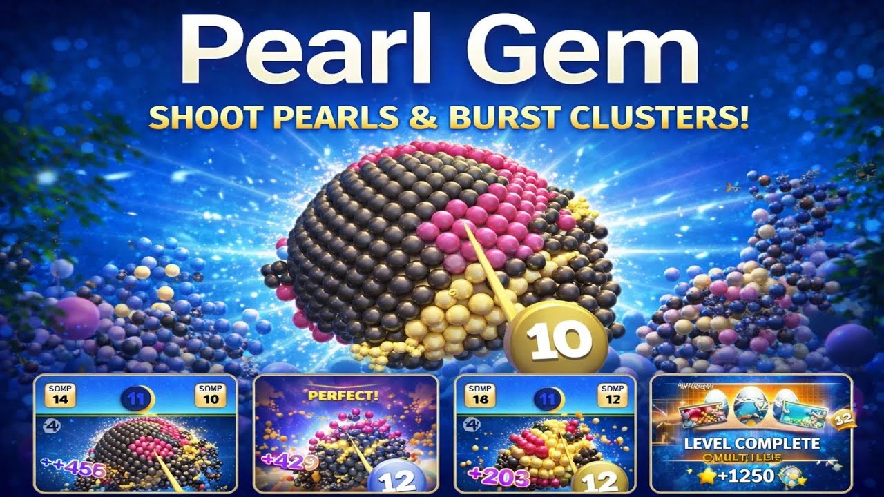 Pearl Gem 💎 | Colorful Bubble Shooter Gameplay (Android) - YouTube