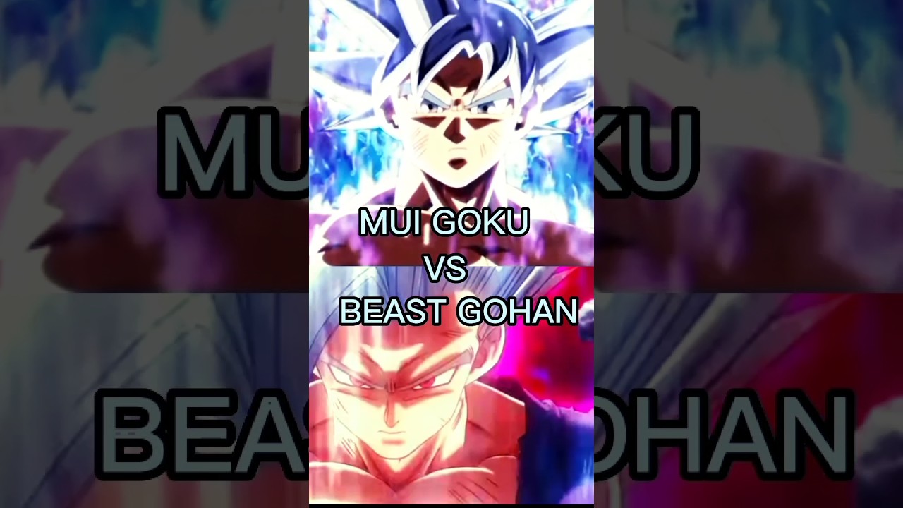 MUI GOKU VS BEAST GOHAN - YouTube