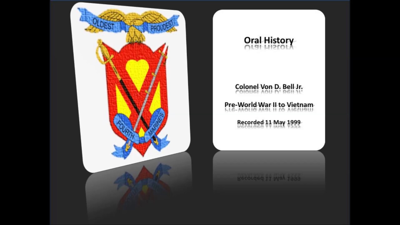 Colonel Van D. Bell Jr. - Oral History - Recorded in 1999 - YouTube