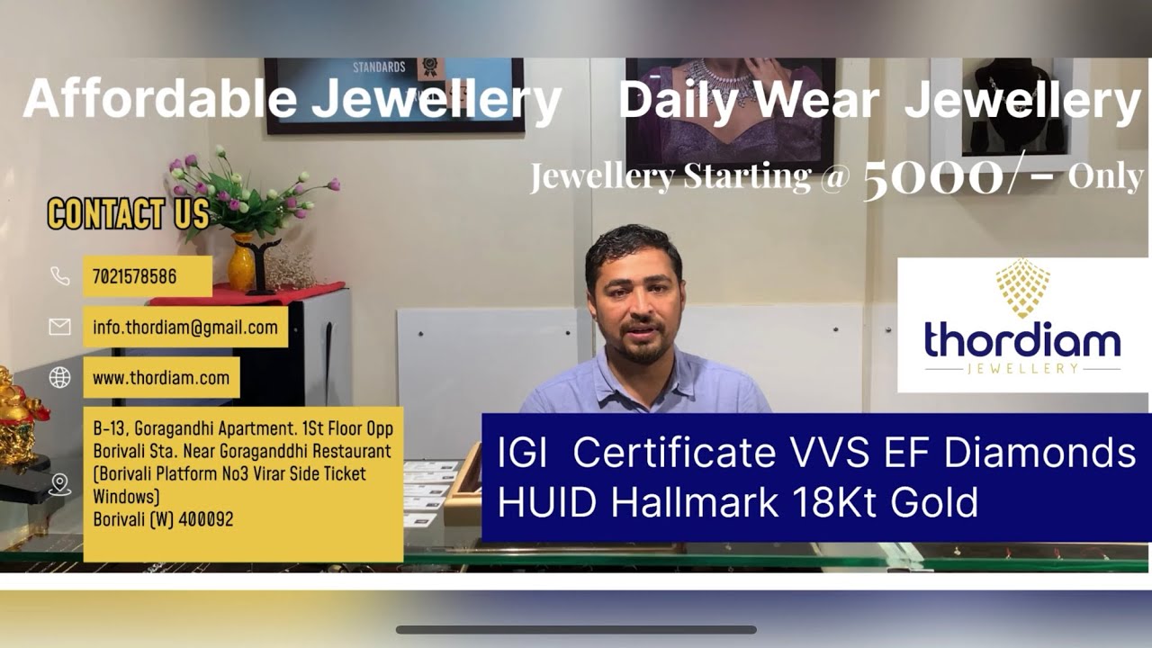 Affordable Jewellery | HUID Hallmark Gold Real Certified Diamond ...