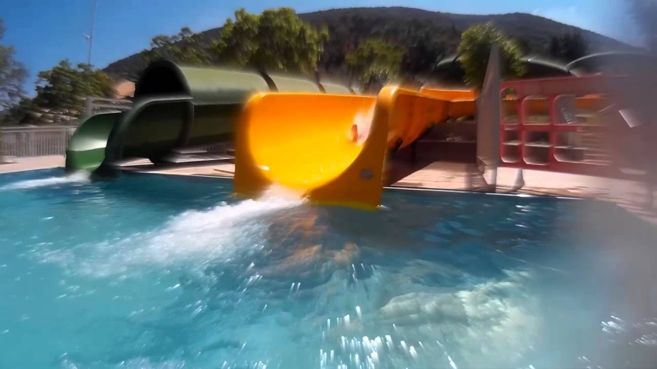Water Slide (action cam) - YouTube