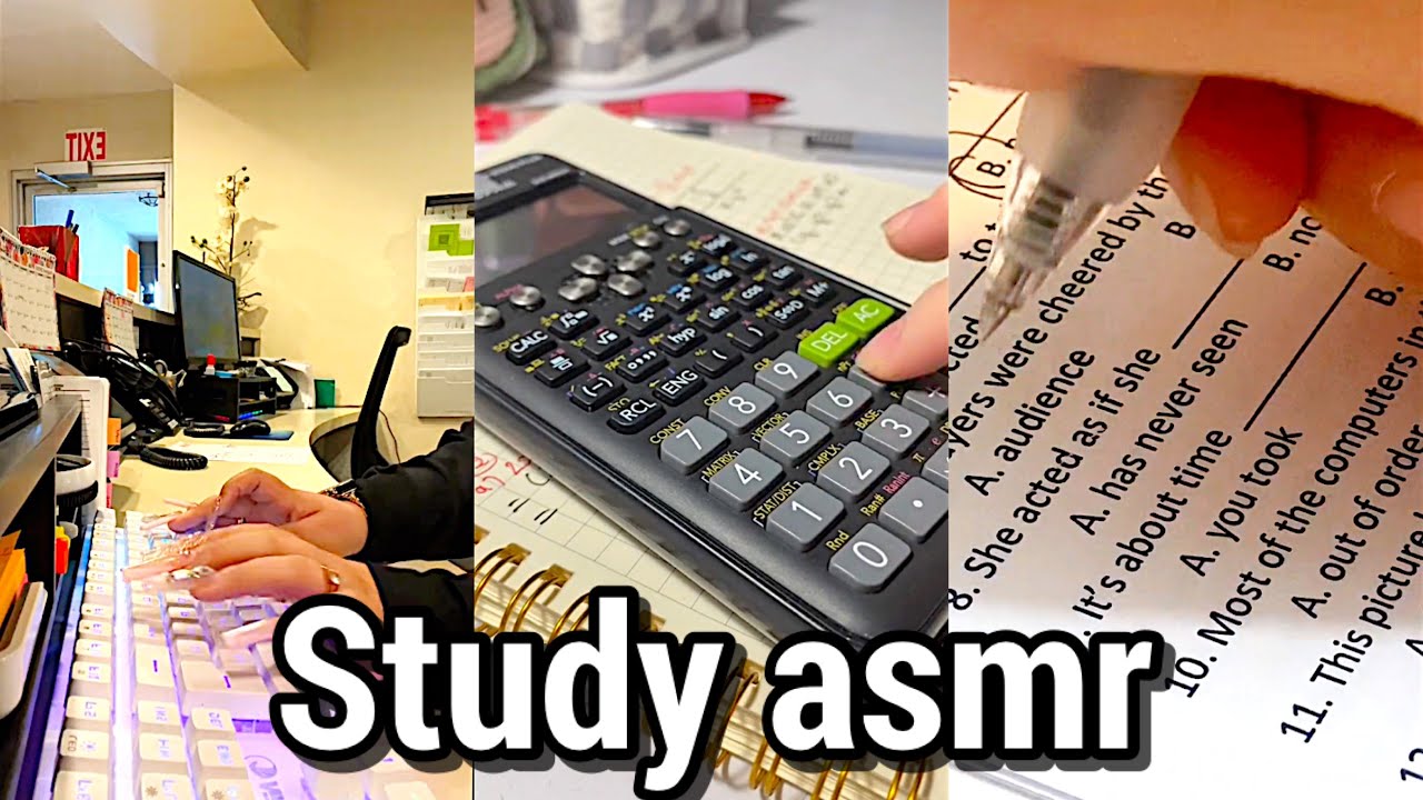 💻📚📝Study with me writing notes | Stationary organizing asmr | asthetic ...